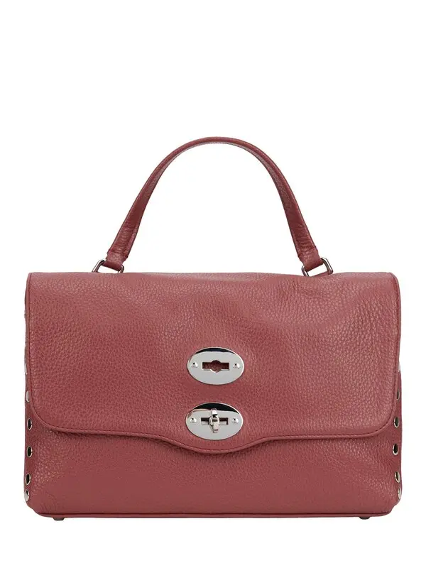ZANELLATO Postman Shoulder Handbag In Calfskin - Red