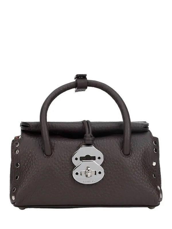 ZANELLATO Structured Mini Shoulder Handbag - Brown