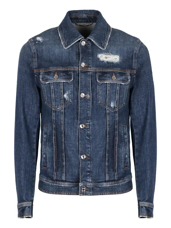 Dolce & Gabbana Distressed Jacket - Denim