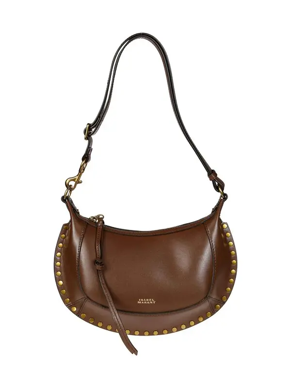 Isabel Marant Étoile Moon Detail Leather Mini Bag - Marrone