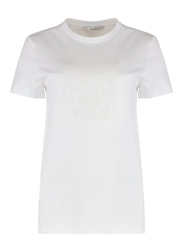 Max Mara Cotton Crewneck T-shirt - White