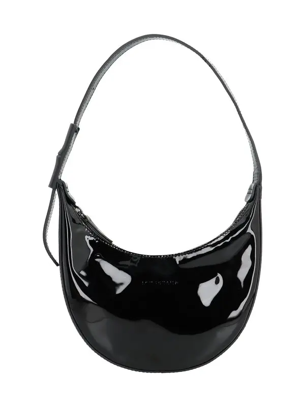 Longchamp Le Roseau Essential Mini Hobo Bag In Calf Leather - Black