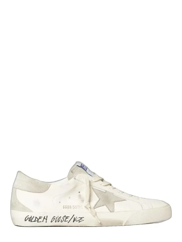 GOLDEN GOOSE Suede Star Sneakers - Whiteicegr