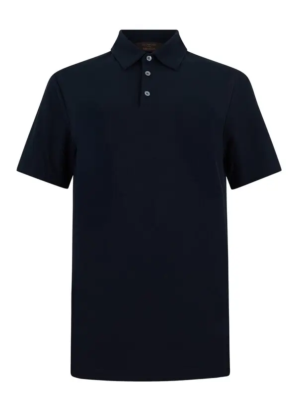 SLOWEAR Short-sleeve Cotton Polo For - Black