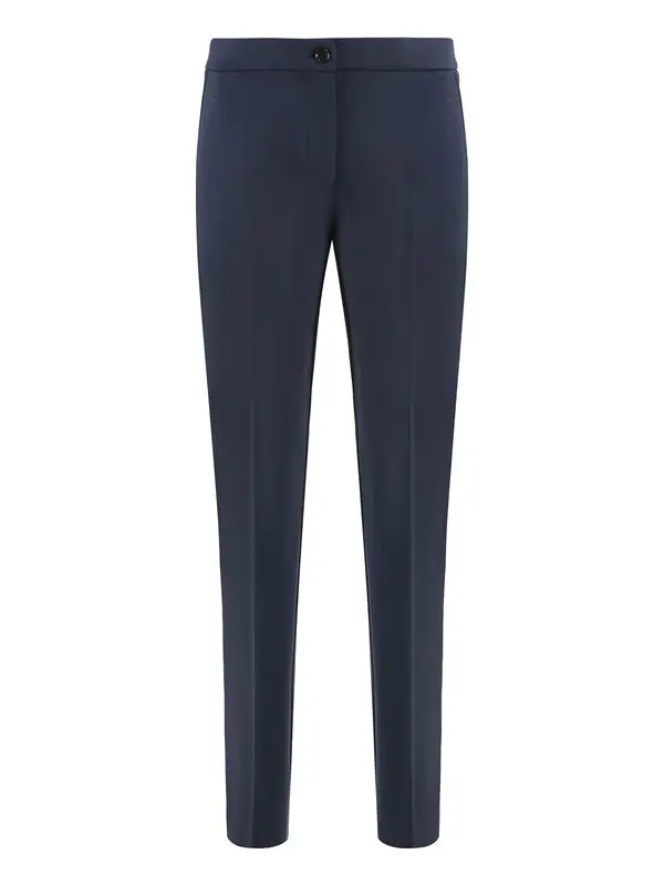 Pinko Viscose Blend Side-pocket Trousers - Blue