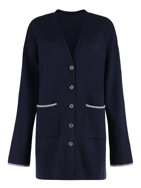 Pinko Wool & Cashmere Cardigan - Blue