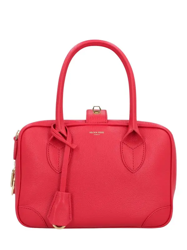 GOLDEN GOOSE Vita Mini Hamme Leather Handbag - Red