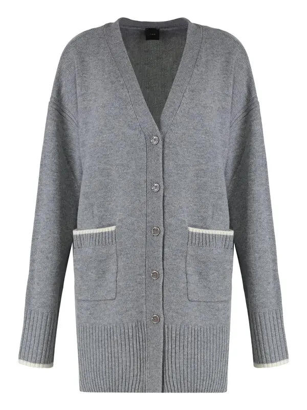 Pinko Wool & Cashmere Cardigan - Grey