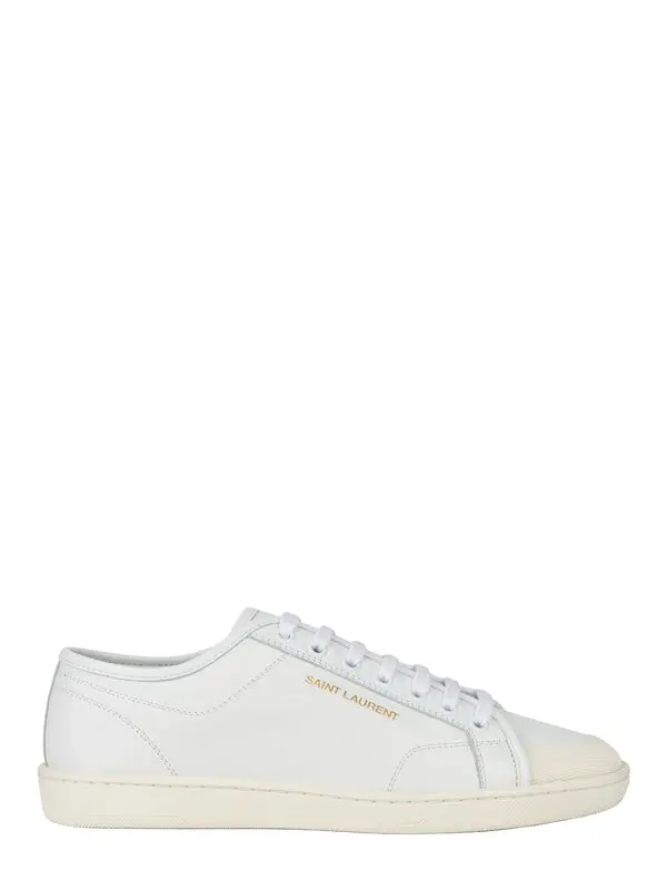 Saint Laurent Court Classic Sl/06" Leather Sneakers - White
