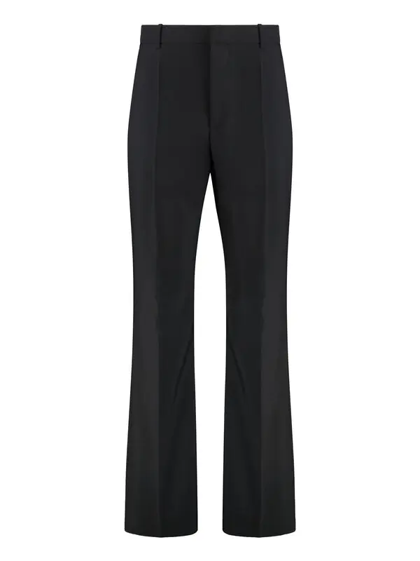 Bottega Veneta Wool Flared Trousers - Black