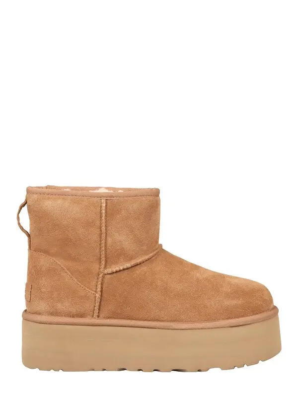 UGG Classic Mini Platform Ankle Boots - Camel