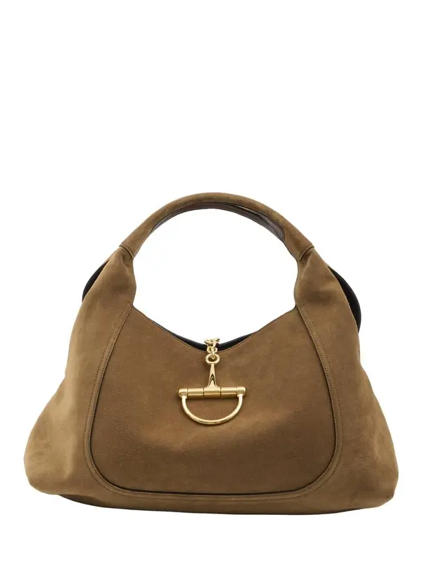 Gucci Softbit Maxi Handbag - Brown