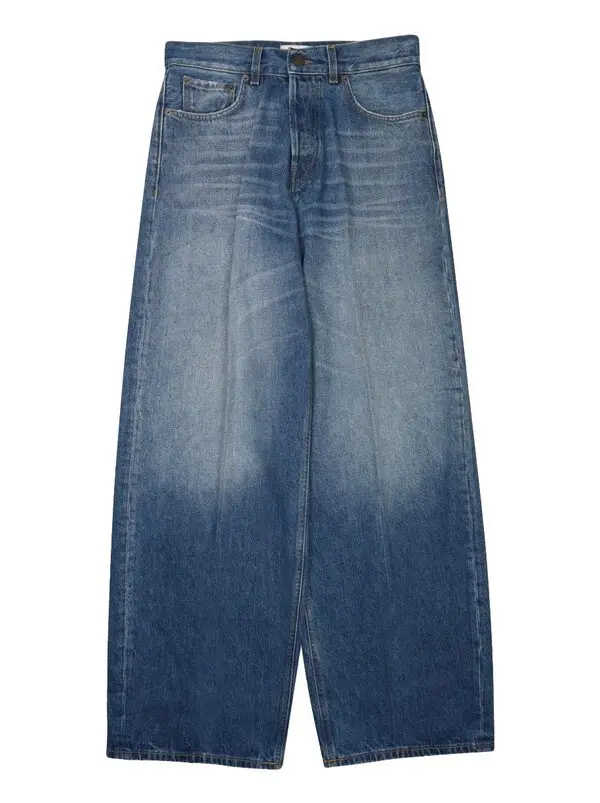 HAIKURE Wide-leg Cotton Jeans - Denim