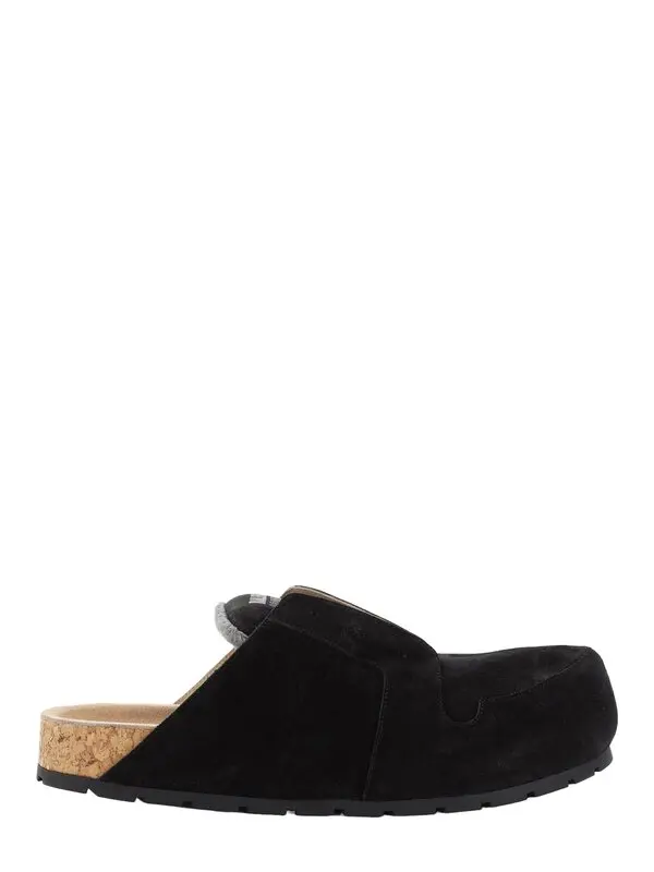 Balenciaga Dumbo Flat Leather Sneakers - Black