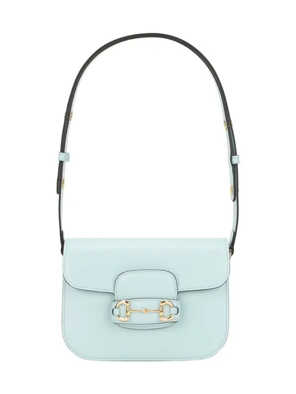 Gucci Mini Horsebit Shoulder Handbag - Light Blue