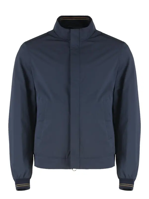 Paul & Shark Technical Fabric Waterproof Jacket - Blue