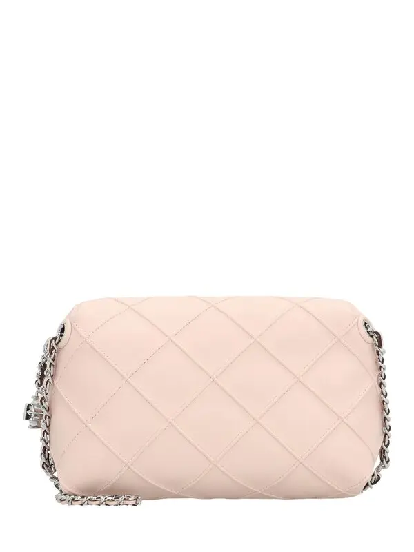 Tory Burch Quilted Lamb Leather Mini Crossbody Bag - Pink