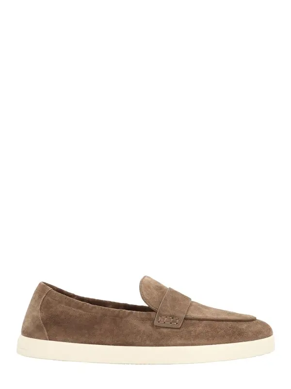 Tory Burch Suede Loafer Flats - Green