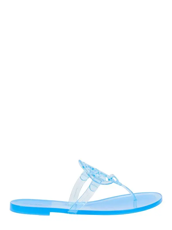 Tory Burch Miller Jelly Thong Sandals - Light Blue