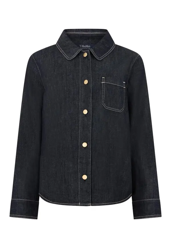 Max Mara Classic Denim Shirt - Black