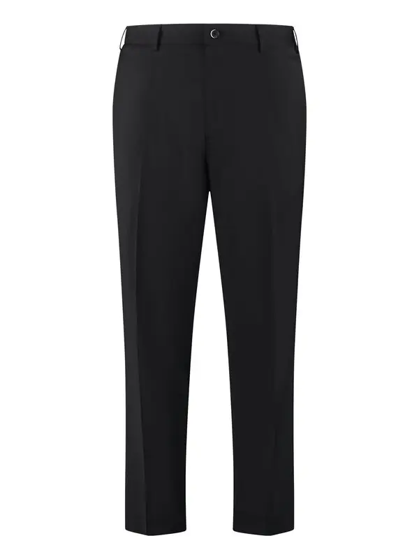 THE ALPHABET Wool-blend Tailored Trousers With Stretch - Black