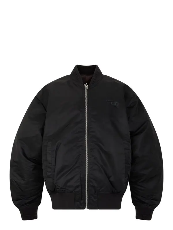 DIESEL® Zip-up Bomber Jacket - Black