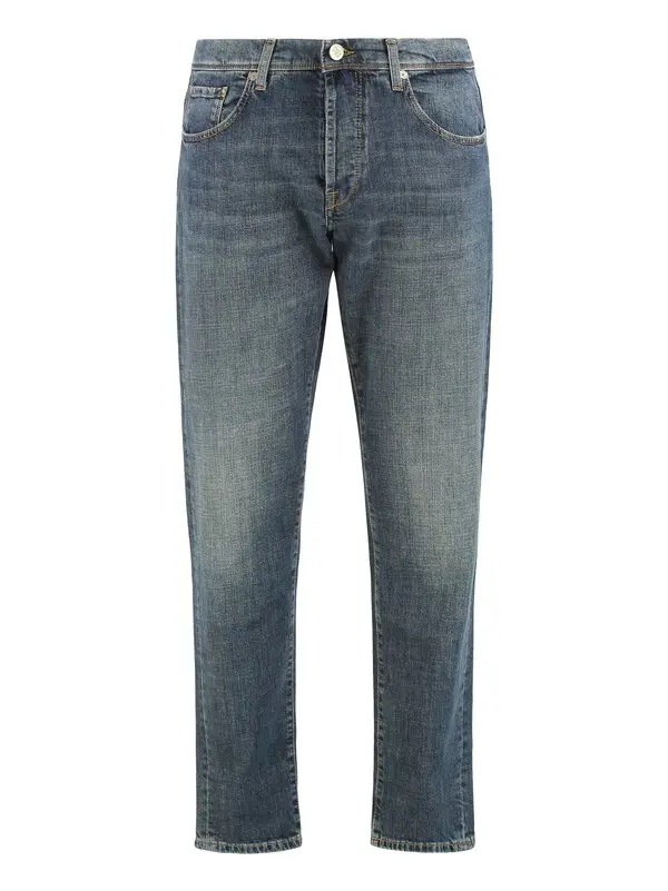 SLOWEAR Slim-fit Five-pocket Jeans - Denim