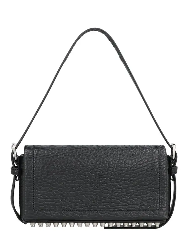 Alexander Wang Ricco Mini Slim Leather Shoulder Handbag - Black