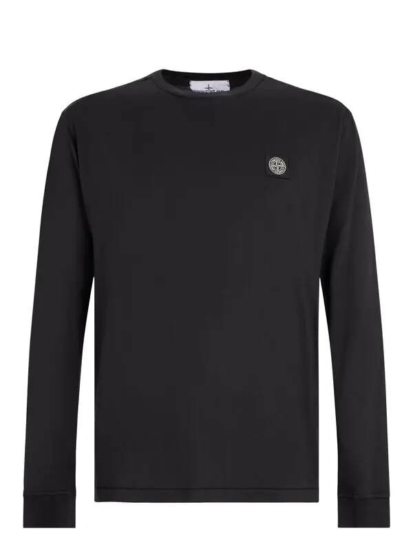 Stone Island Long-sleeve Cotton Shirt - Black