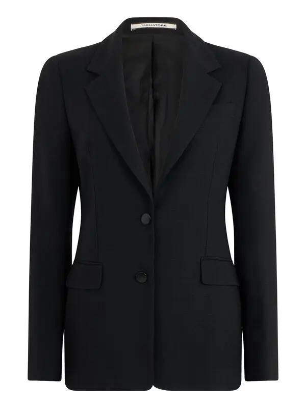 0205 TAGLIATORE Paris Single-button Blazer - Black