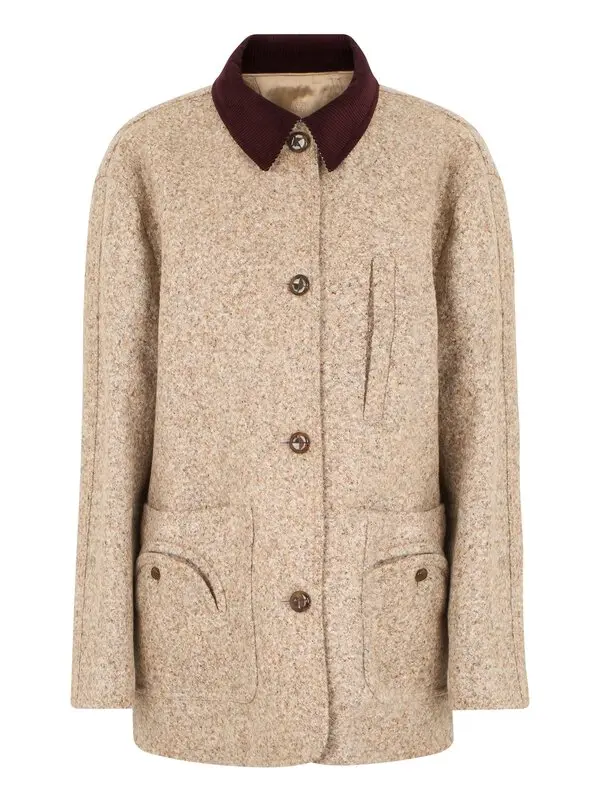 BLAZÉ MILANO Alpaca And Wool Blend Jacket - Beige