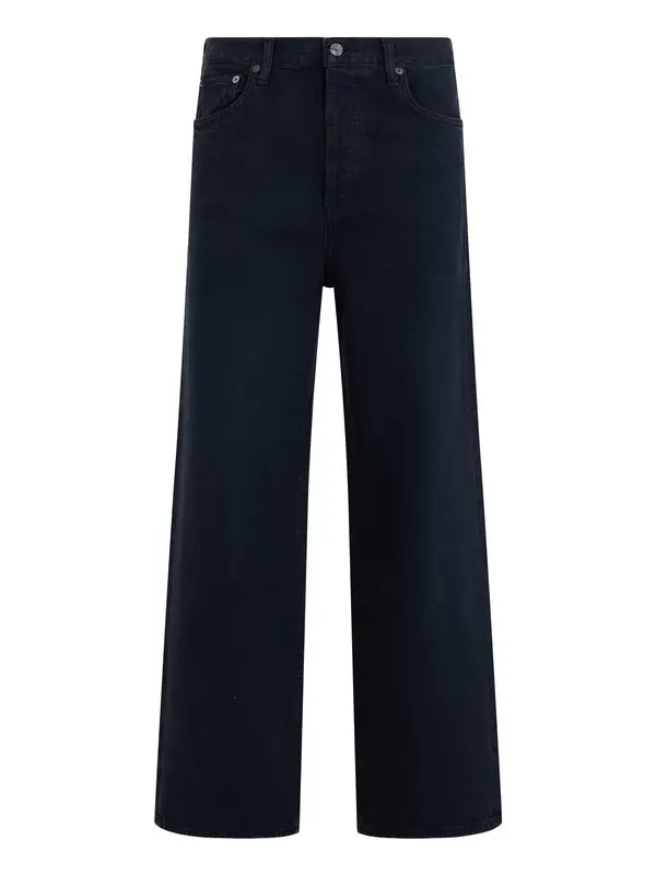 AGOLDE Straight Wide Leg Denim Trousers - Blue