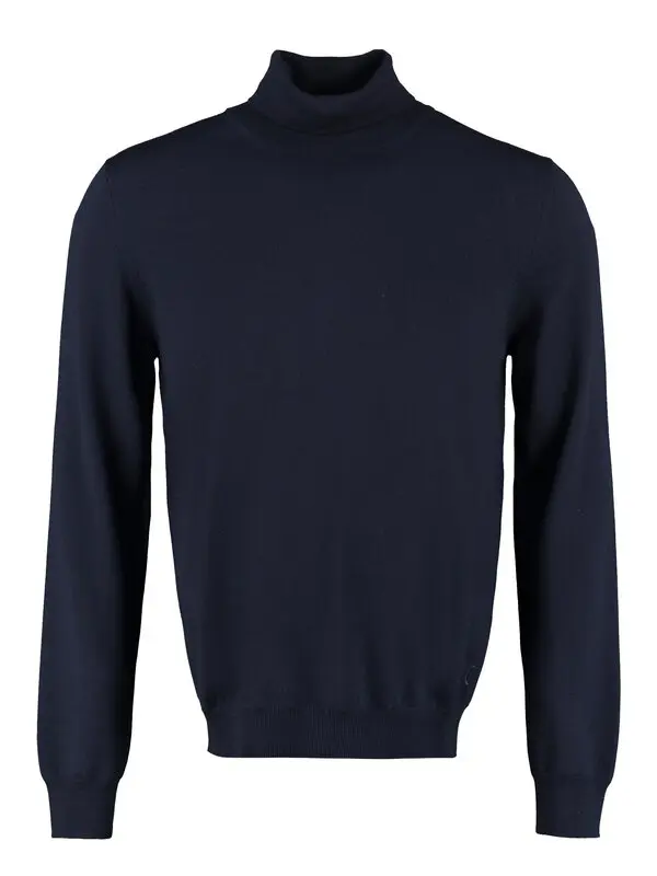 THE ALPHABET Extra-fine Wool Turtleneck Sweater - Blue