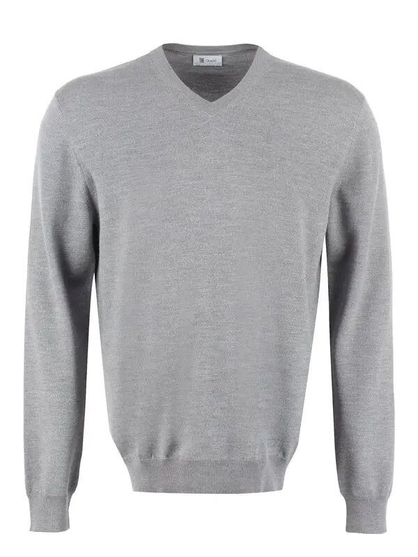 THE ALPHABET Extra-fine Wool Pullover - Grey