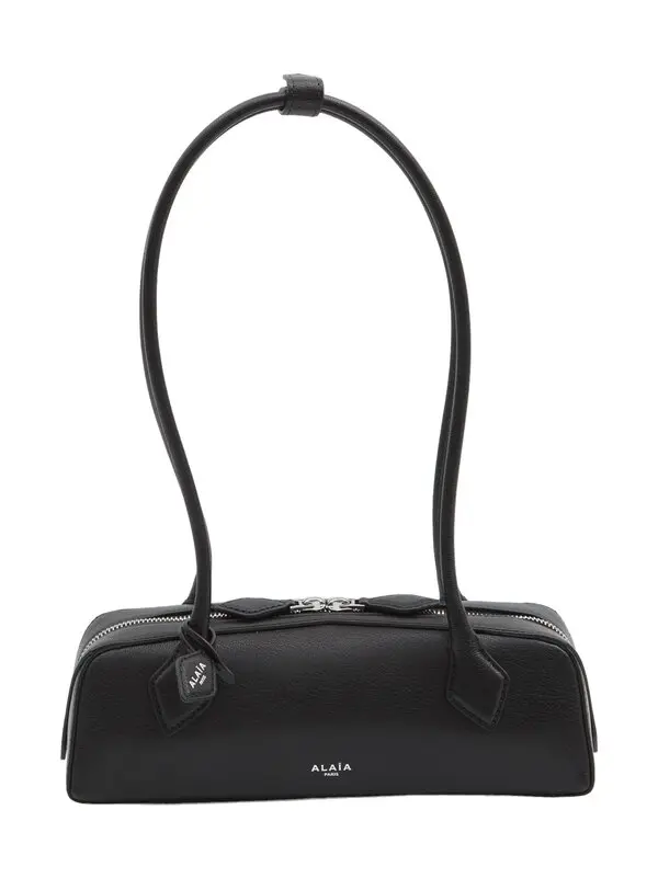Alaïa Le Teckel Small Bag In Goatskin - Noir