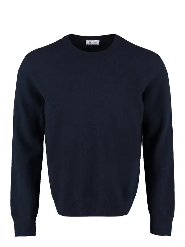THE ALPHABET Knit Wool And Cashmere Pullover - Blue