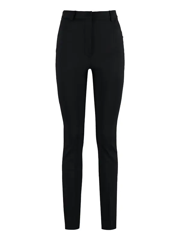 Sportmax Teti Virgin Wool Trousers - Black