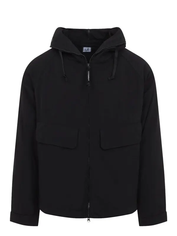C.P. COMPANY Twill Mixer Explorer Jacket - Black