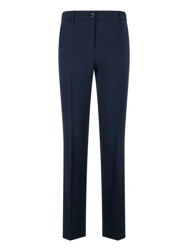 NINE:INTHE:MORNING Slim Fit Tailored Pants - Blue