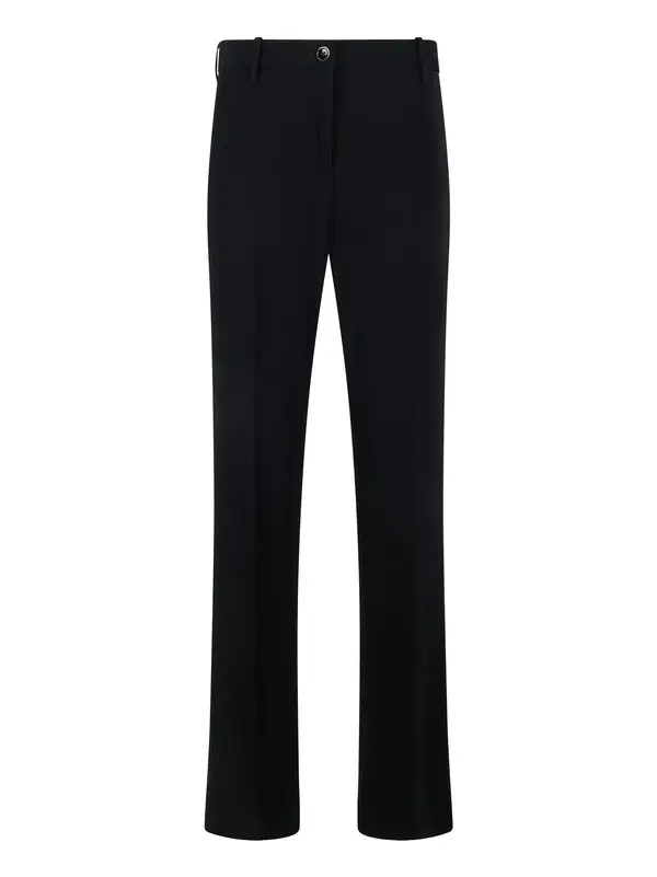 NINE:INTHE:MORNING Slim Fit High-waist Tailored Trousers - Black