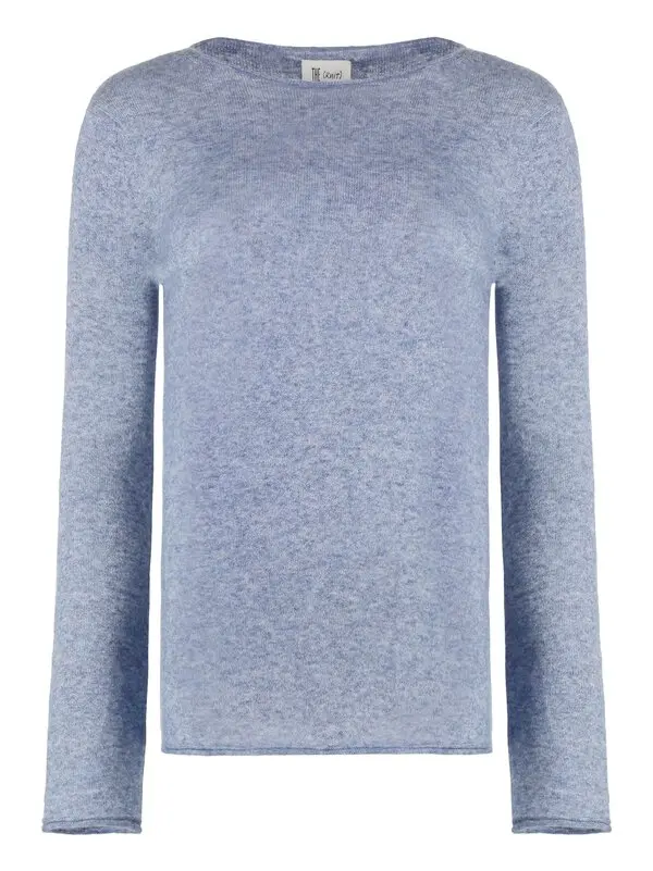 THE ALPHABET Knit Silk-cashmere Blend Pullover - Blue