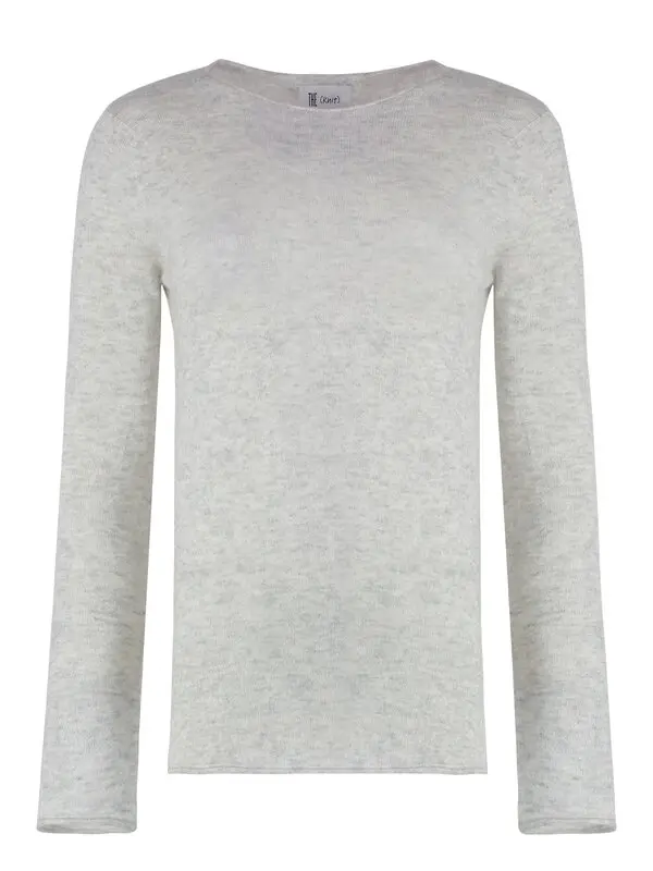 THE ALPHABET Knit Silk-cashmere Blend Pullover - Grey