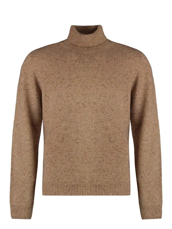 THE ALPHABET The Cashmere-blend Turtleneck Sweater - Camel