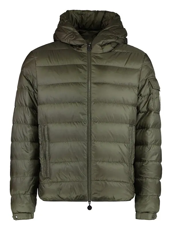 Moncler Hooded Short Down Jacket - Green