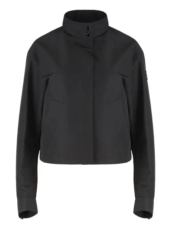 Moncler Krovanh Padded Jacket With Logo Patch - Black