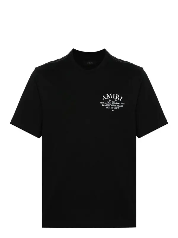 Amiri Logo Print T-shirt For - Black
