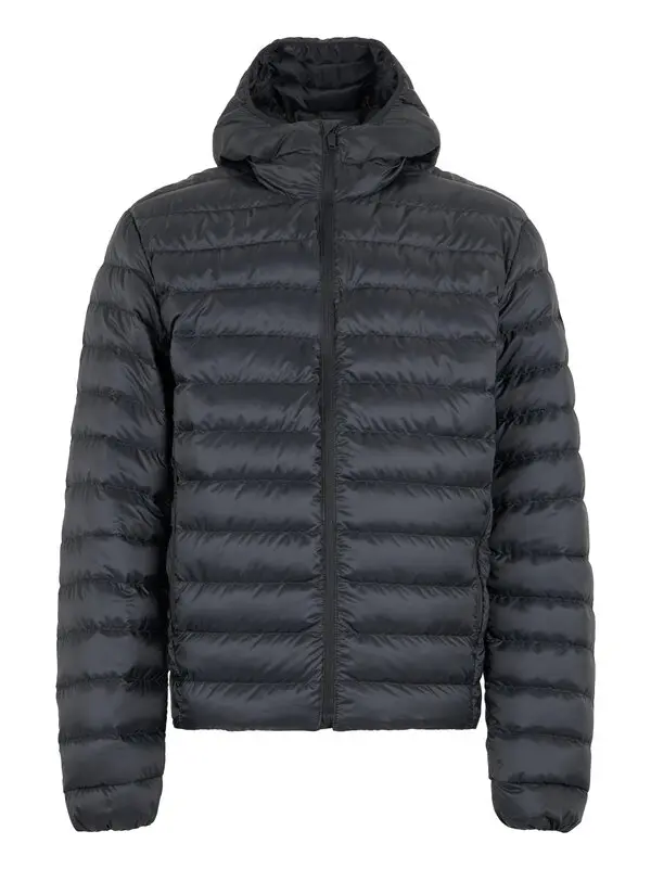 Canada Goose Quilted Hooded Down Jacket - Black