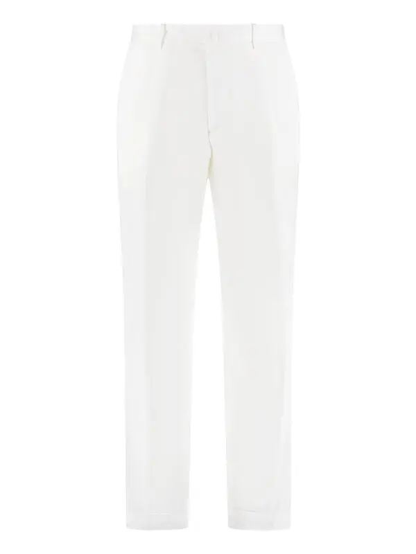 THE ALPHABET Tailored Trousers - White