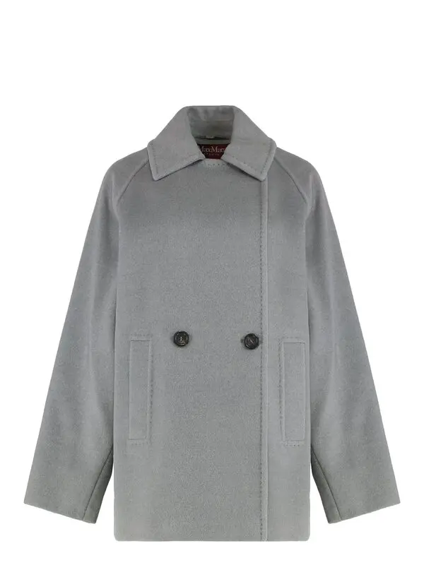 Max Mara Double-breasted Wool Blazer - Grey