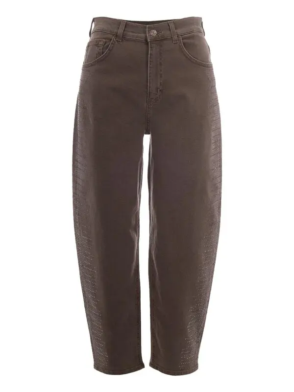 Liu Jo High-waist Straight-leg Jeans With Side Embellishment - Zenzero